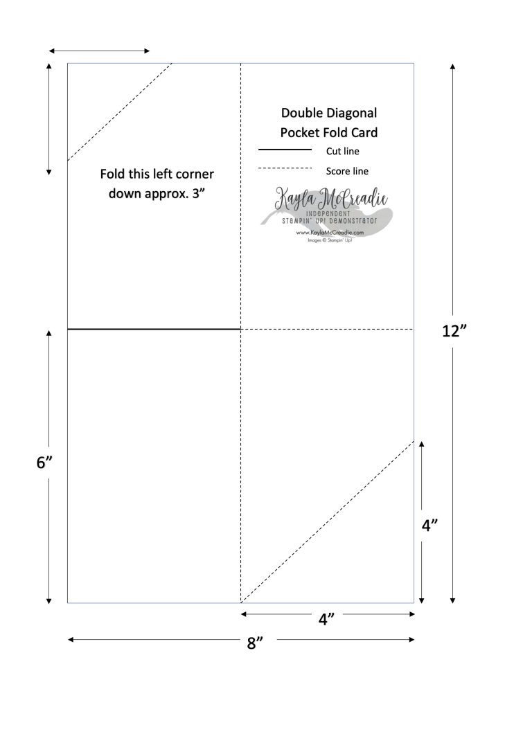Stampin’ Up! - Rings of Love Designer Series Paper - Diagonal Pocket Fold Card - Kayla Renee ...