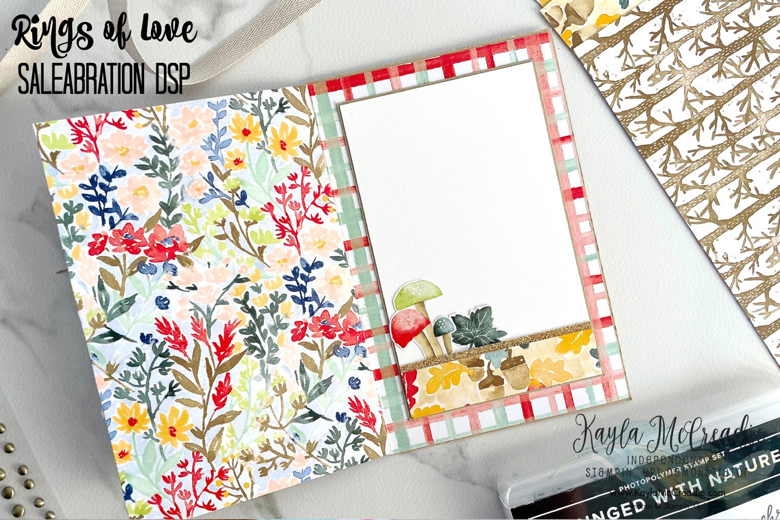 Stampin’ Up! - Rings of Love Designer Series Paper - Diagonal Pocket ...
