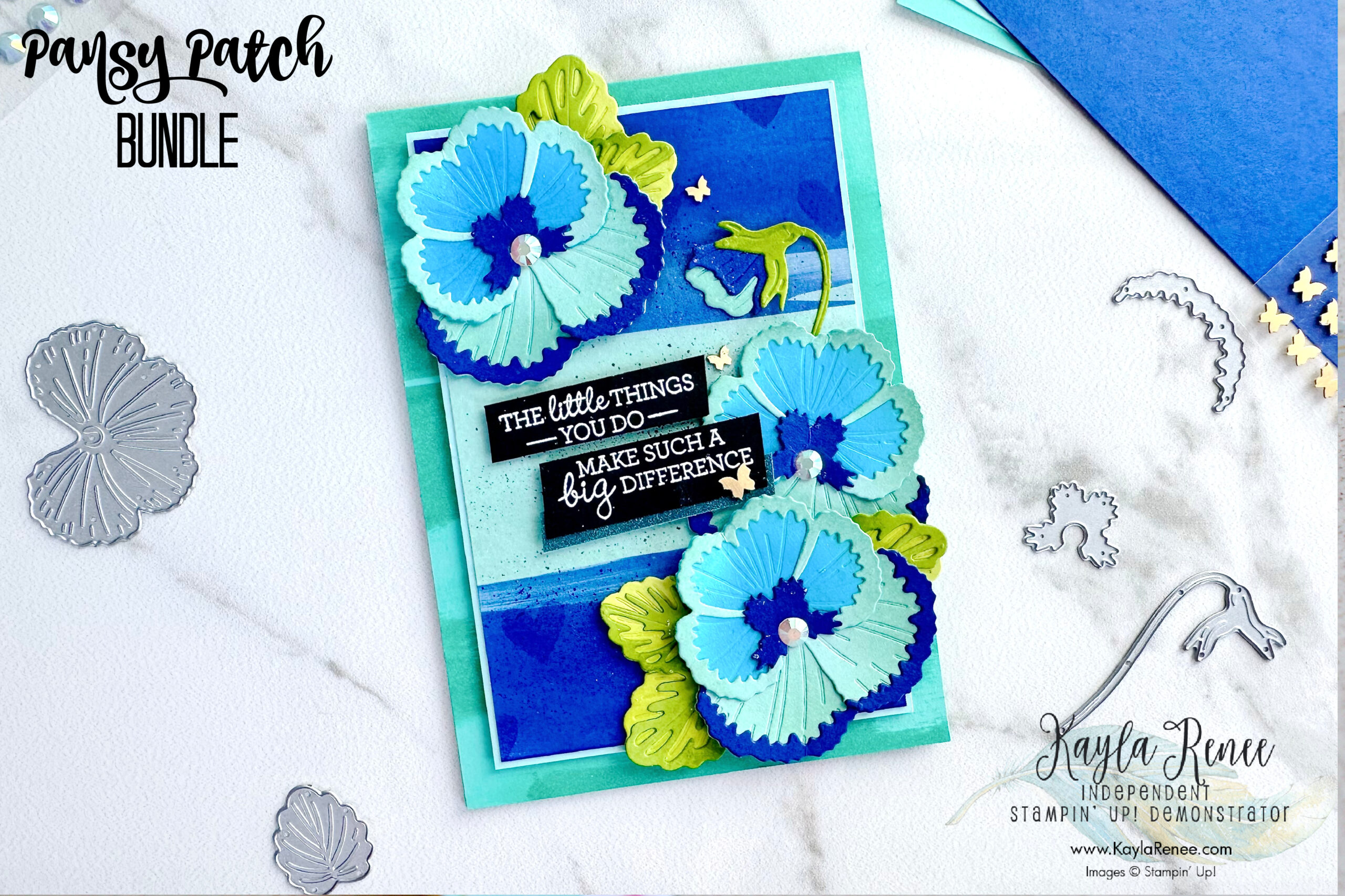 Die Cutting Tips using Stampin’ Up! Pansy Patch Bundle
