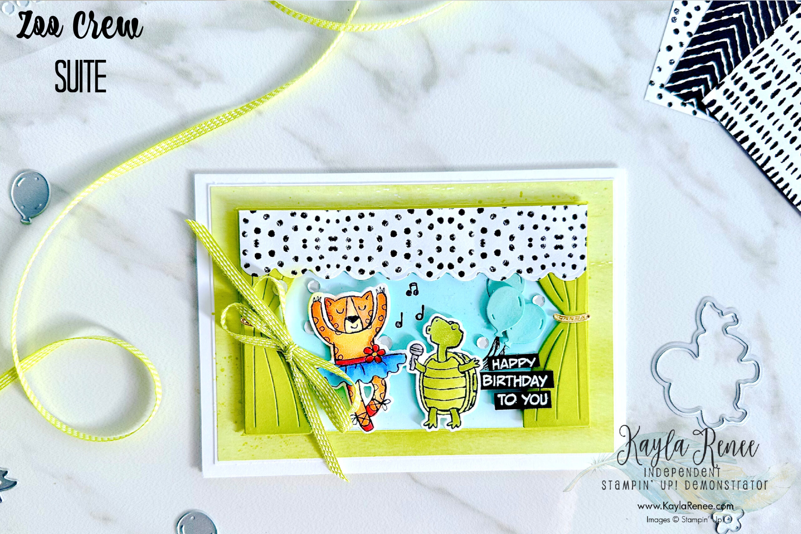 3D effects on your cards | Tips & ideas with Stampin’ Up! Zoo Crew