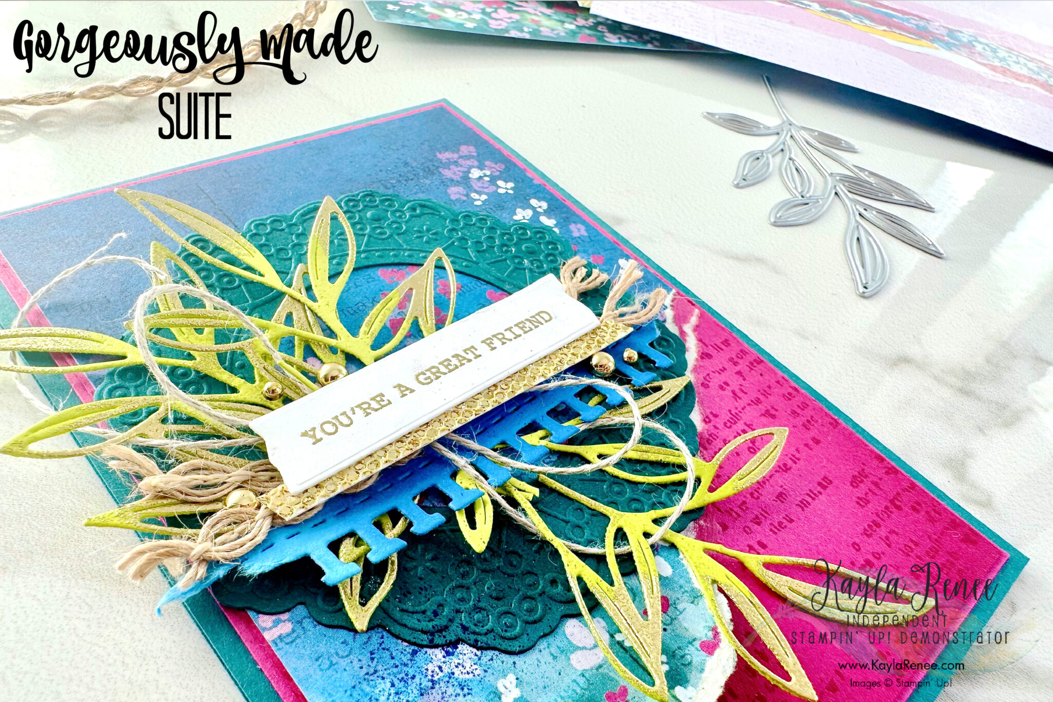 Hybrid Embossing Technique with Stampin’ Up! Embossing Folders