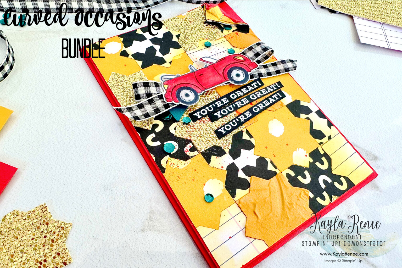 Using Embossing Paste On Punched Shapes For Fun Texture
