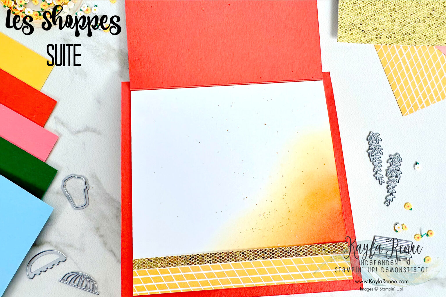 3D Interactive Card Using The Stampin’ Up! Les Shoppes Suite
