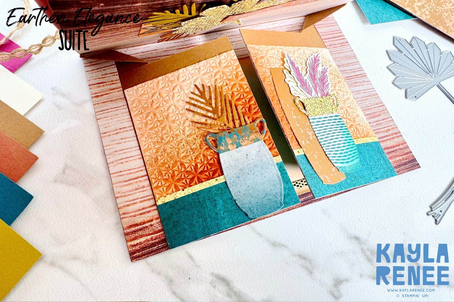 Pop Up Card using Stampin’ Up! Earthen Elegance Suite