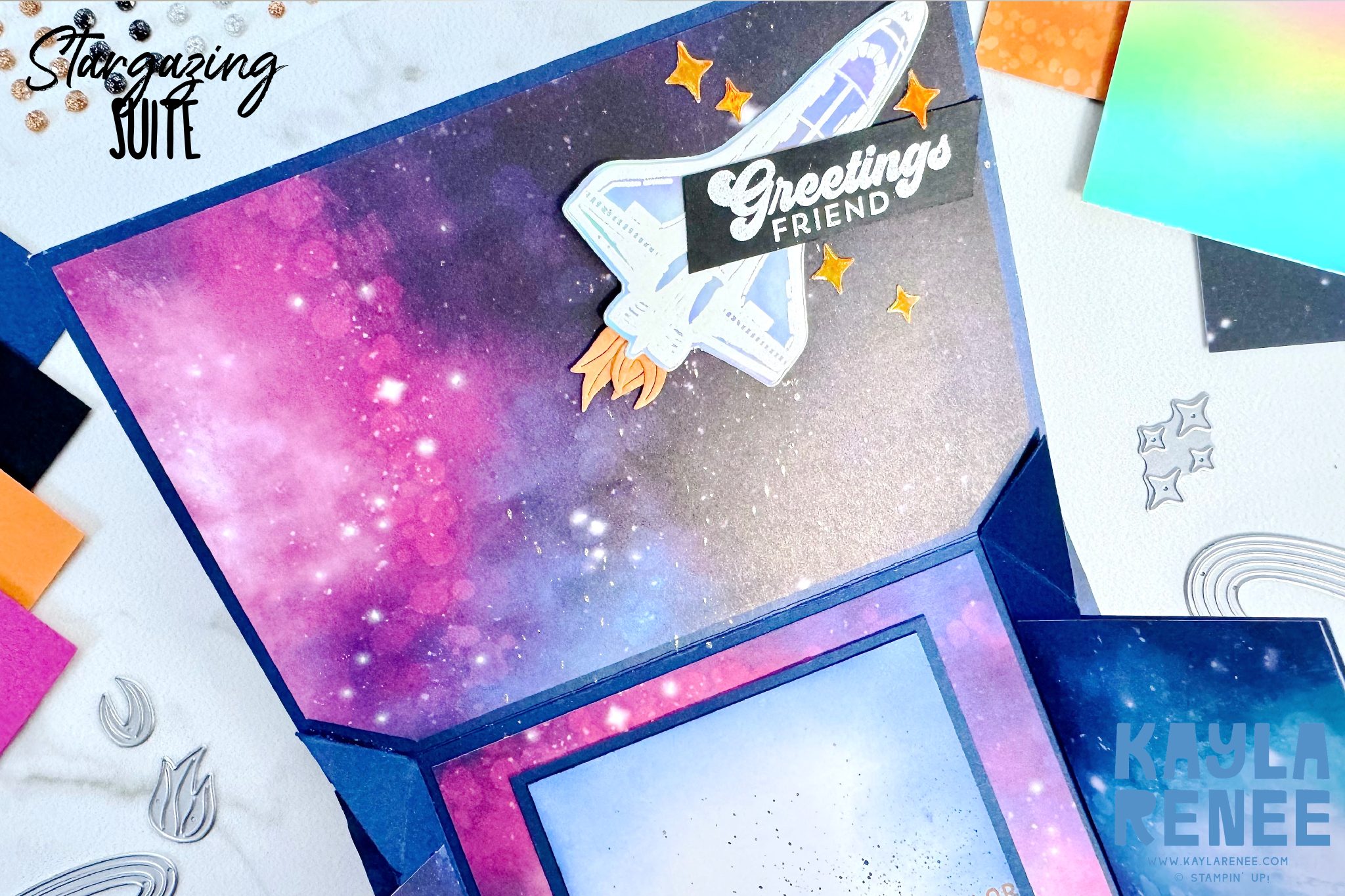 Dual Pop Up Card | Interactive Card using Stampin’ Up! Stargazing