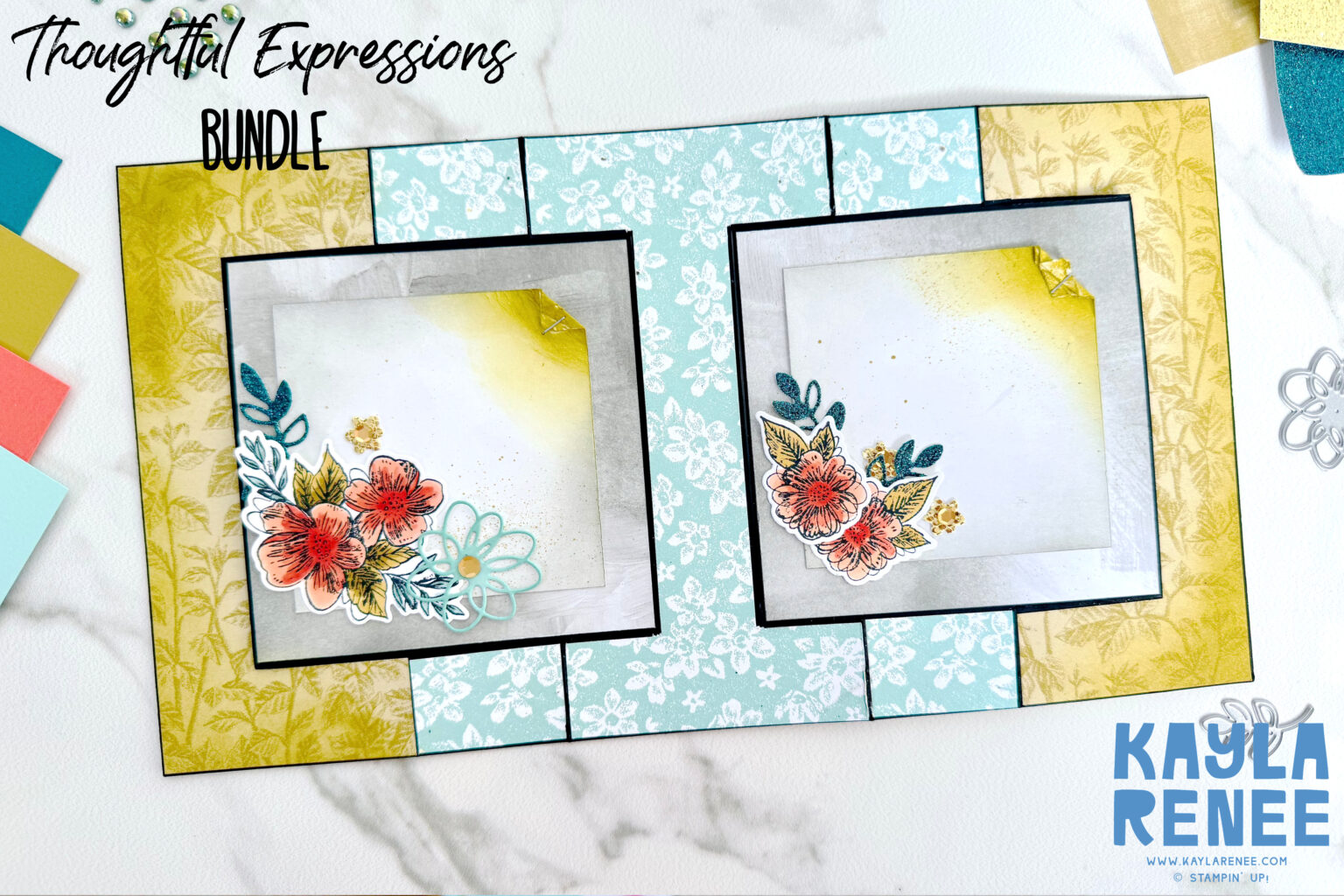 Double Swing Card Using Stampin’ Up! Thoughtful Expressions