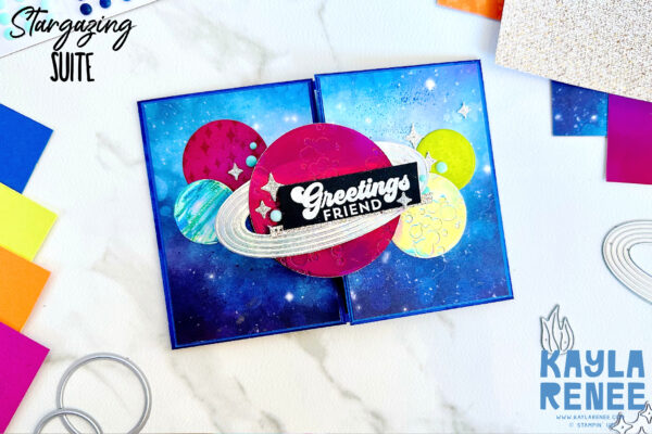 Gate Fold Card Featuring Stampin’ Up! Stargazing Suite