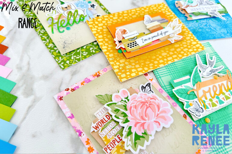 Mix and Match Stampin’ Up! Products for Five Quick & Easy Cards