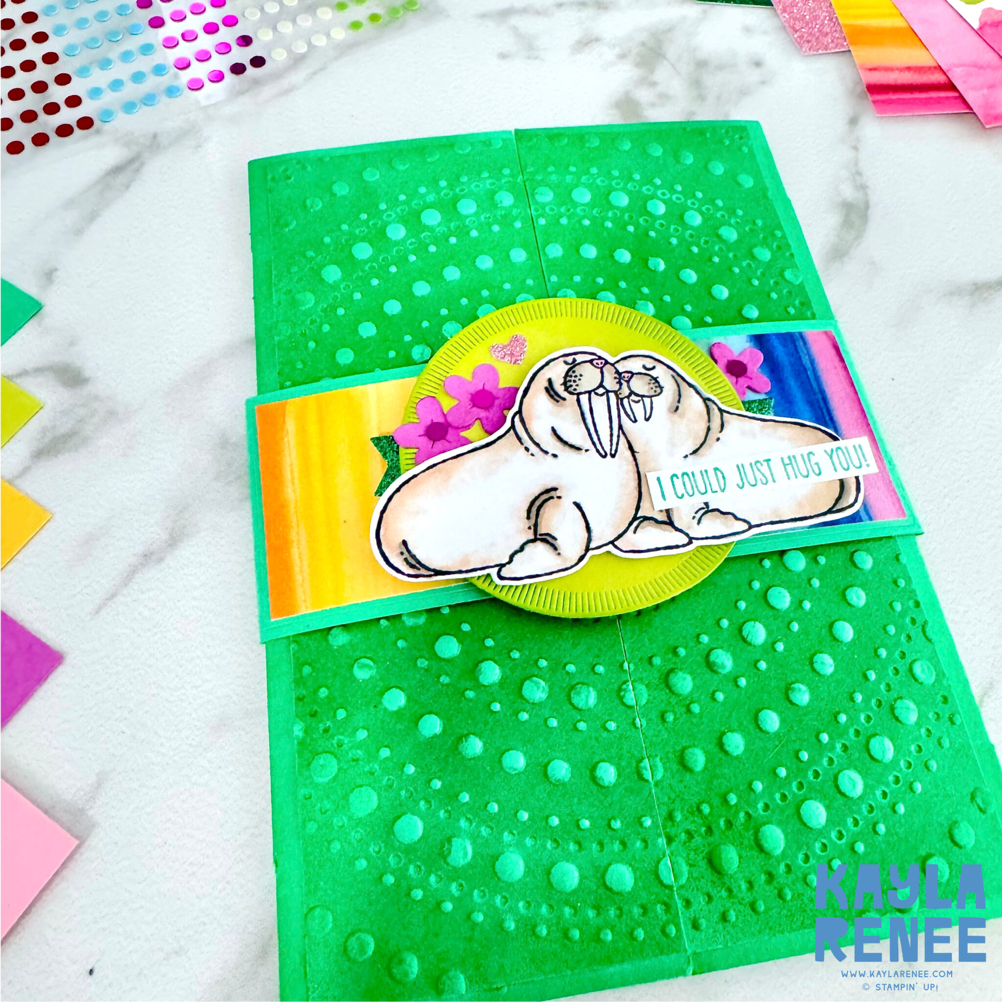 Secret Fold Out Card using Stampin’ Up! Hearts & Hugs Bundle