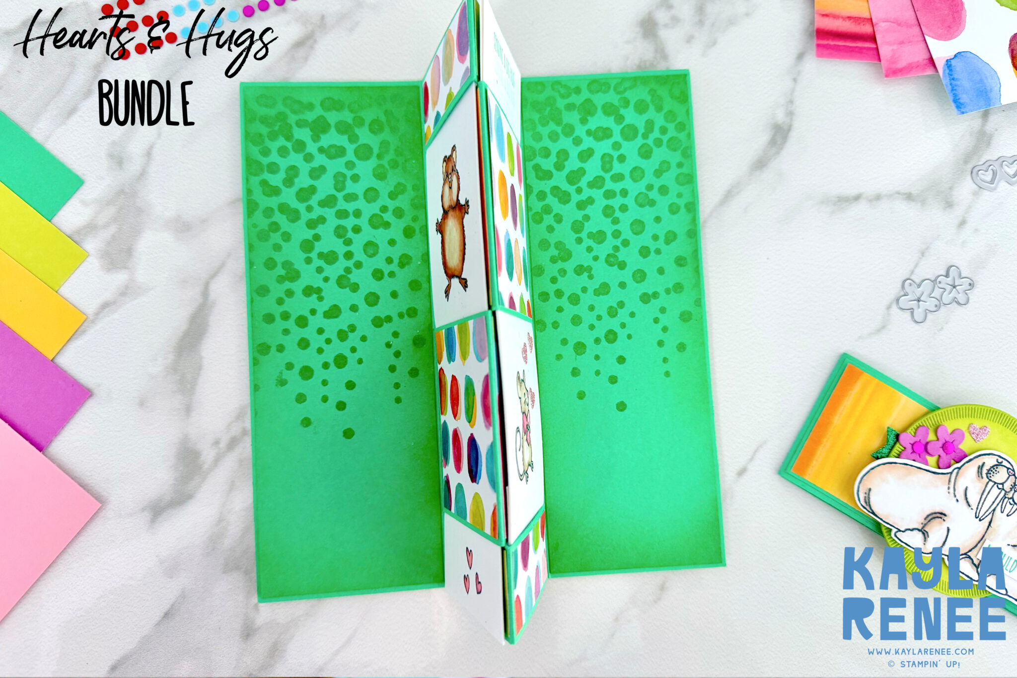 Secret Fold Out Card using Stampin’ Up! Hearts & Hugs Bundle